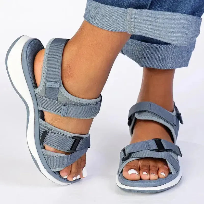Franco Rossi Ladies Comfort Sandals - Powder Blue | Shoe Box Online Store