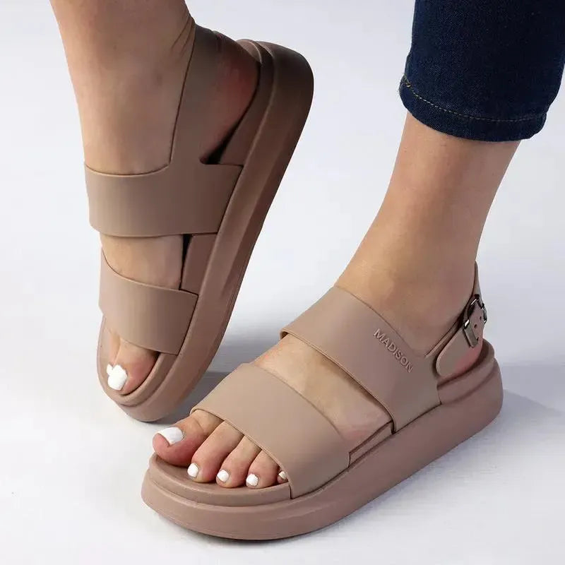 Madison Halter Sandal - Nude | Shoe Box Online Store