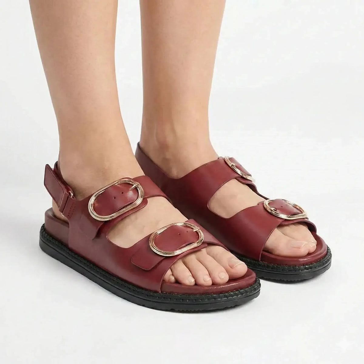 Madison Milo Sandal - Wine | Shoe Box Online Store