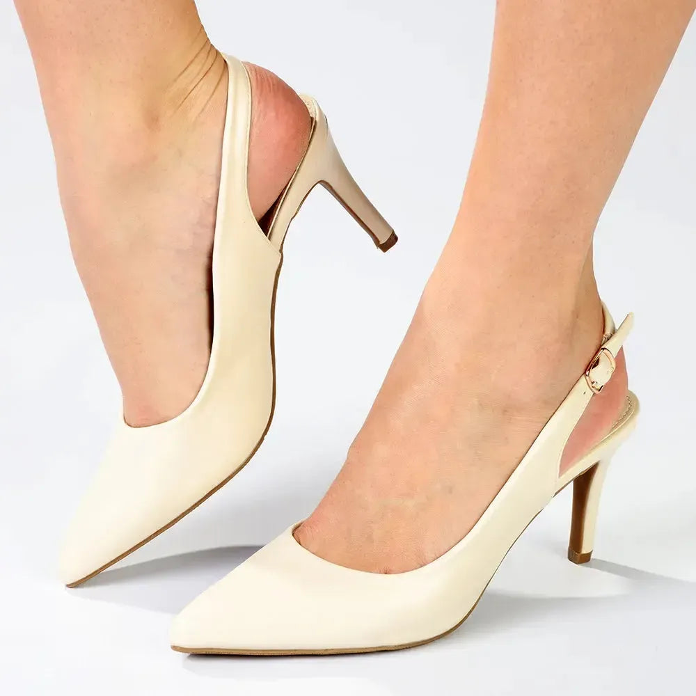 Madison Orsaline Stiletto - Off White | Shoe Box Online Store