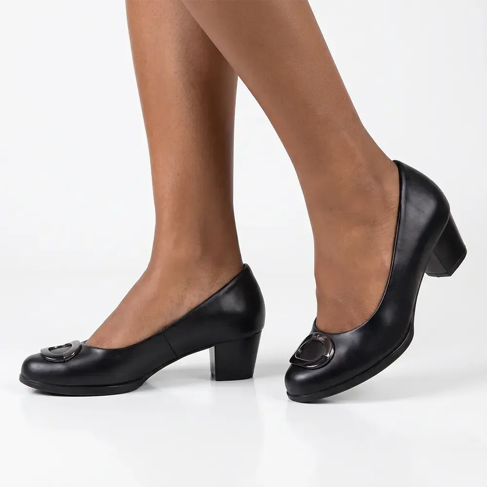 Pierre Cardin Ladies Court - Black Patent | Shoe Box Online Store