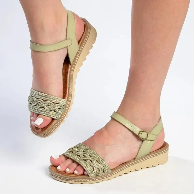 Soft Style by Hush Puppies Marla Sandal - Sage | Shoe Box Online Store